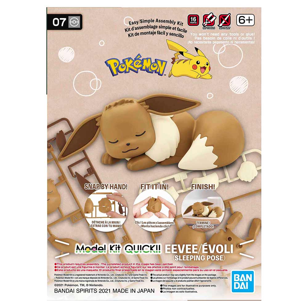 Pokemon Quick Model Kit - Eevee Sleeping Pose – Valkyrie Games NZ