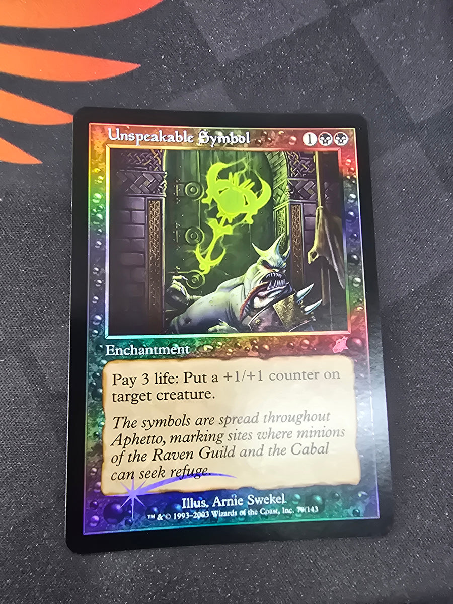 Unspeakable Symbol - Foil – Valkyrie Games NZ