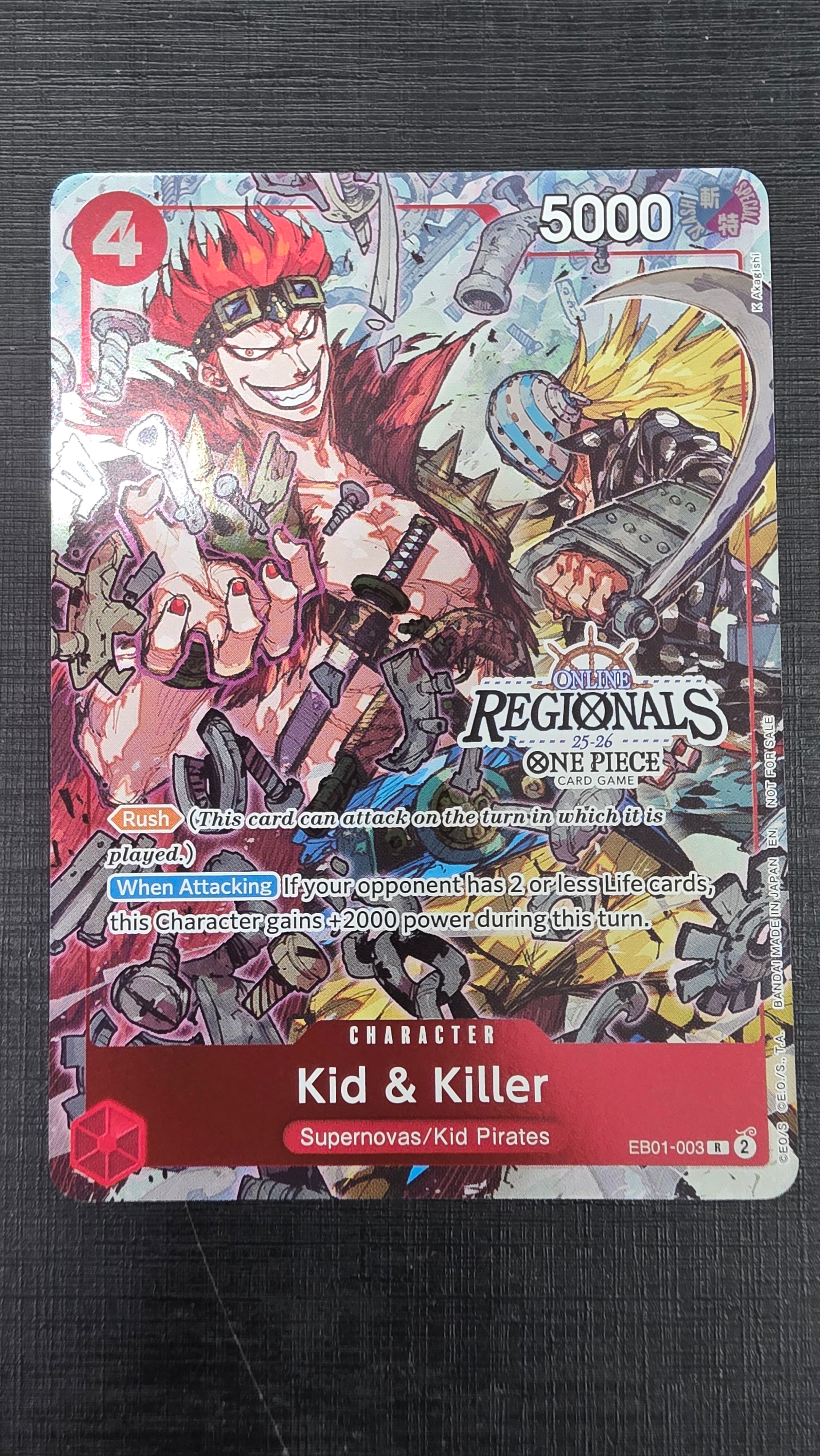 Kid & Killer (EB01-003 regionals participanr) – Valkyrie Games NZ